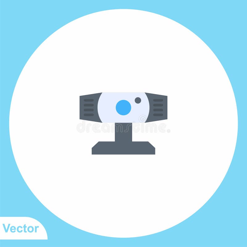 Web Camera Flat Vector Icon Sign Symbol Stock Vector - Illustration of ...