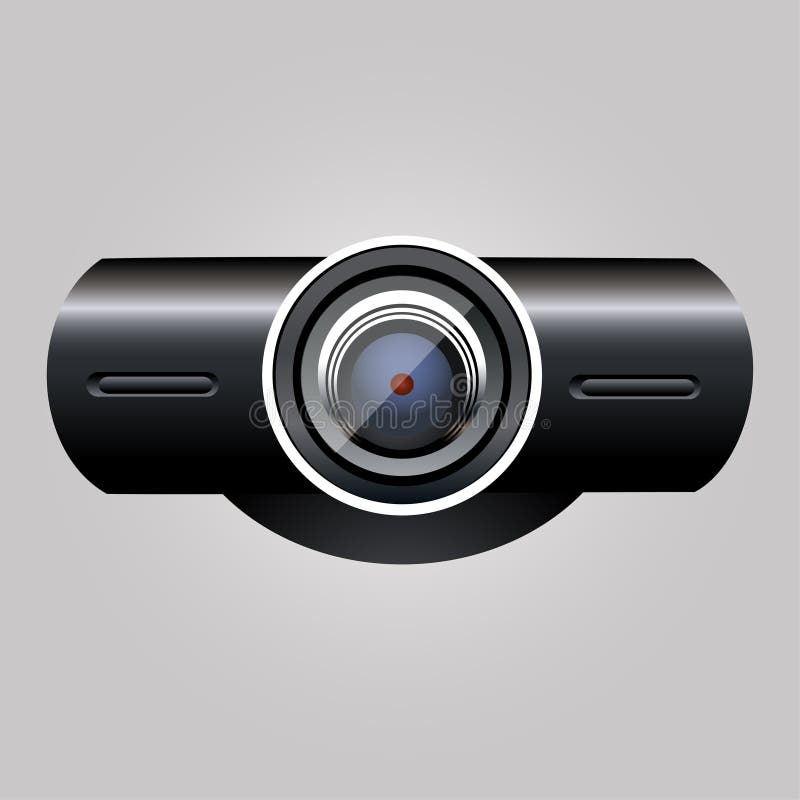 Web Camera stock vector. Illustration of black, speaker - 34428011