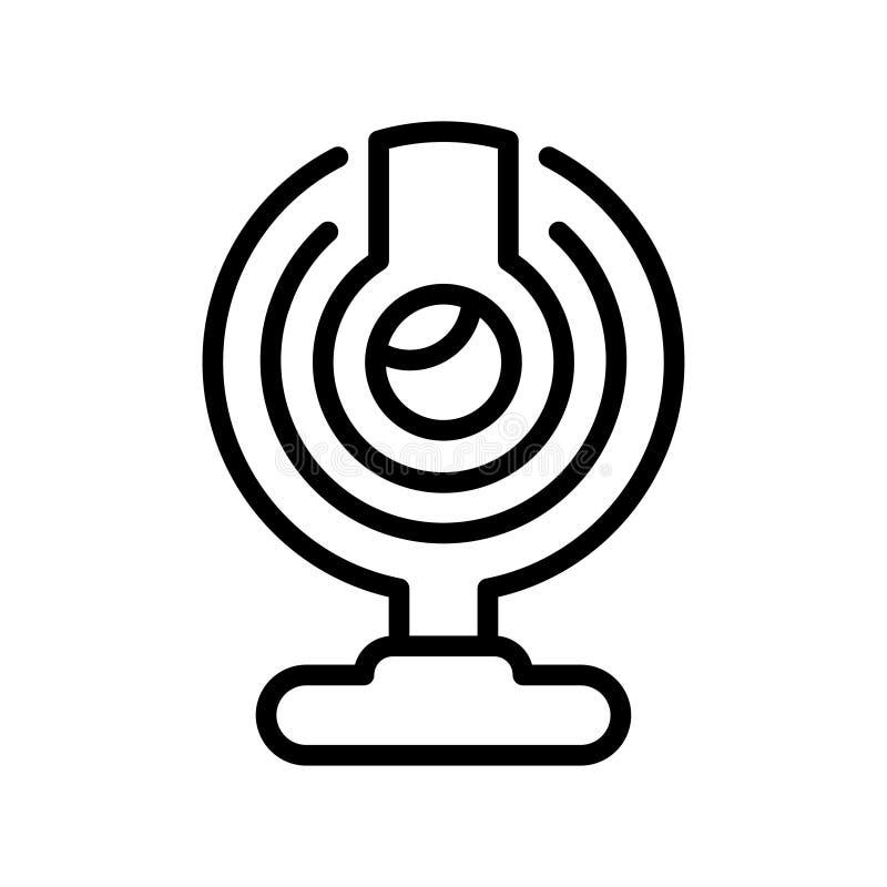 Web camera icon stock vector. Illustration of computer - 226190225