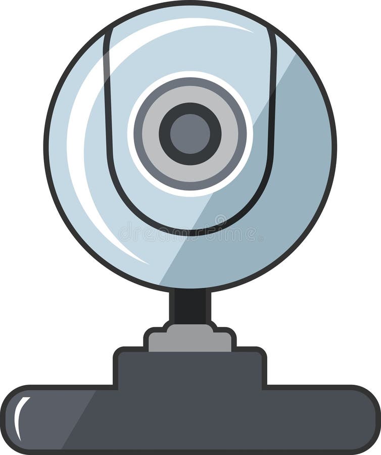 Web Camera Icon in Flat Style. Vector Illustration Stock Illustration ...