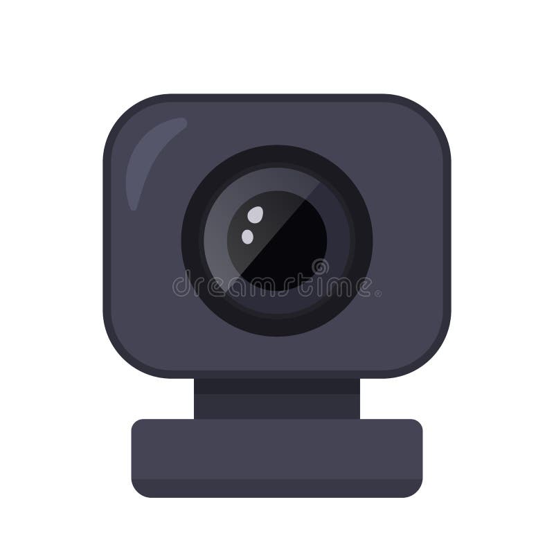 Web Camera Icon in Flat Style. Vector Illustration Isolated Stock ...