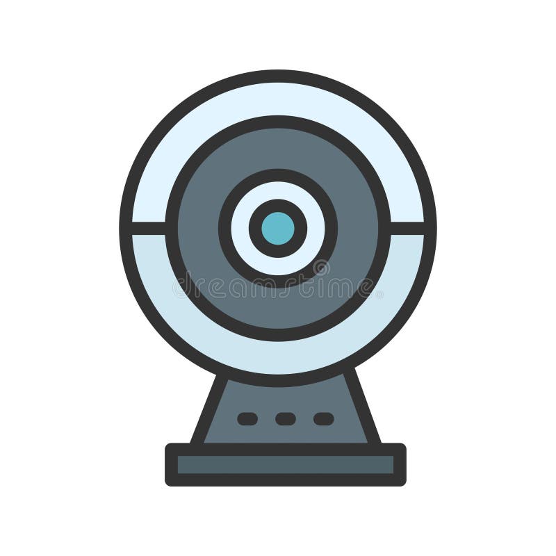 Web Camera Icon Image. stock vector. Illustration of outline - 287230196