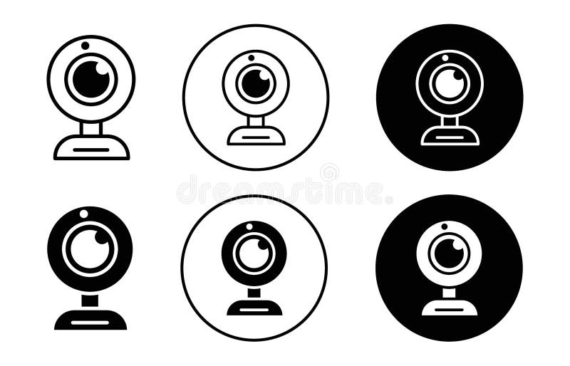 Web camera icon stock illustration. Illustration of virtual - 325750133