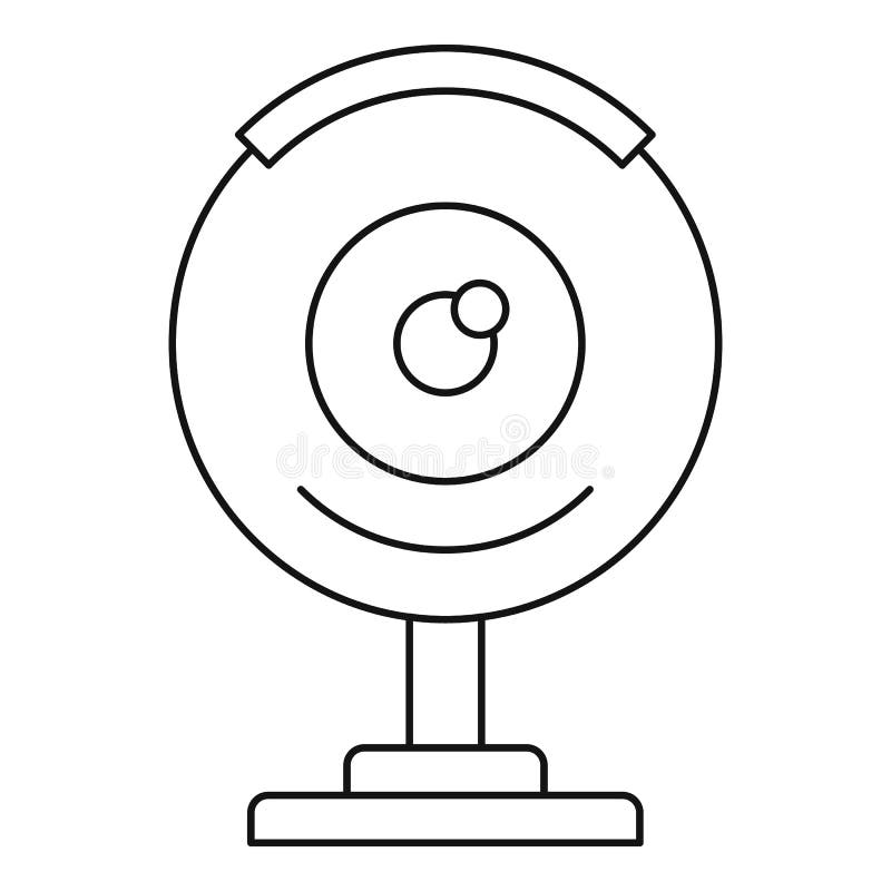 Web Camera Icon, Outline Style Stock Illustration - Illustration of ...
