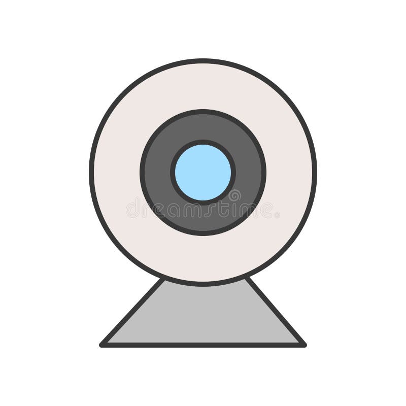Web Camera Icon, Pictogram Pixel Perfect Editable Stroke Stock Vector ...