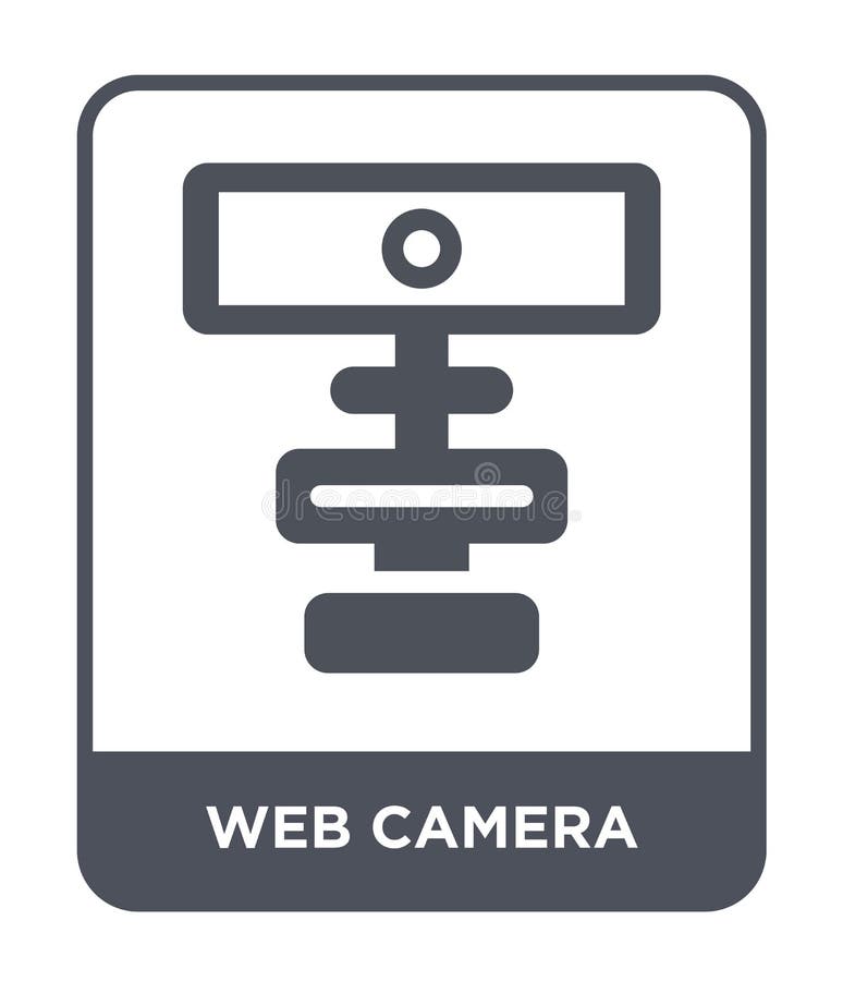 Web Camera Icon in Trendy Design Style. Web Camera Icon Isolated on ...
