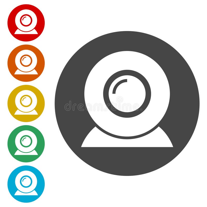 Web camera icon stock vector. Illustration of camera - 138631636