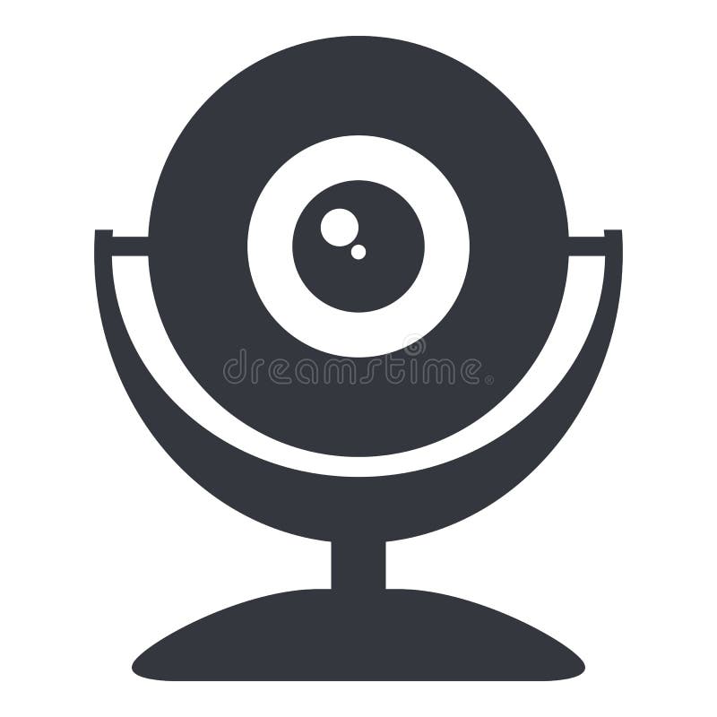 Web Camera Icon. Vector Basic Webcam Symbol Stock Vector - Illustration ...