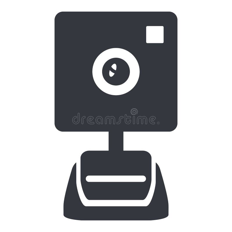 Web Camera Icon. Vector Basic Webcam Symbol Stock Vector - Illustration ...