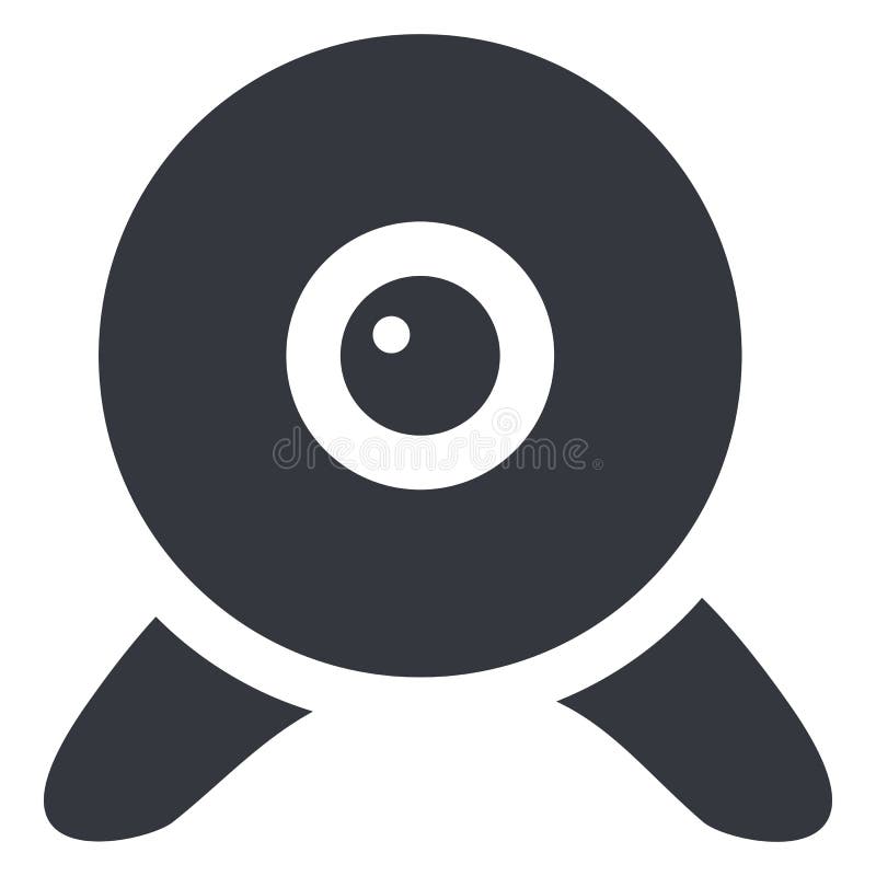 Web Camera Icon. Vector Basic Webcam Symbol Stock Vector - Illustration ...