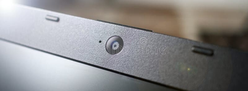 Web Camera on Laptop. a Laptop Camera, Concept for Big Brother ...
