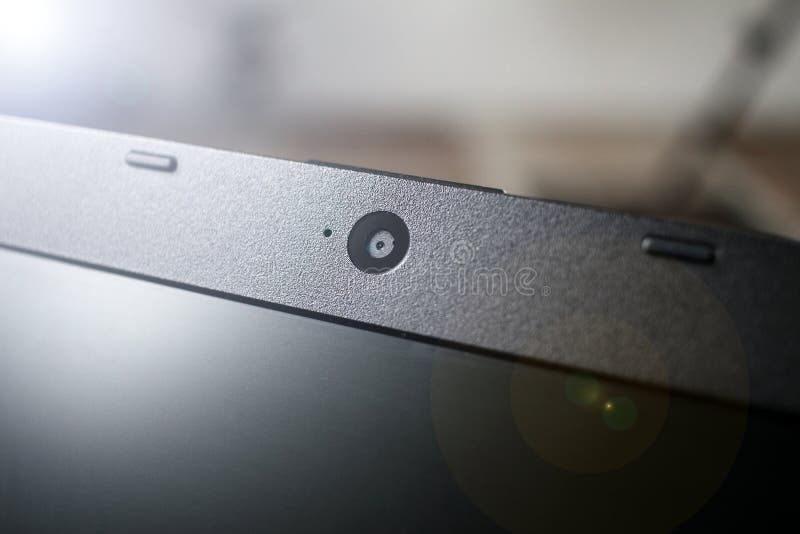 Web Camera on Laptop. a Laptop Camera, Concept for Big Brother ...