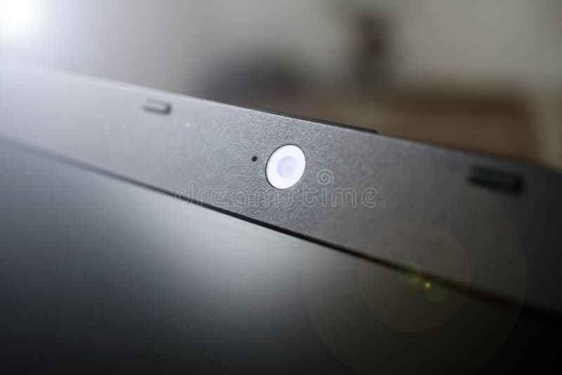 Web Camera on Laptop. a Laptop Camera, Concept for Big Brother ...