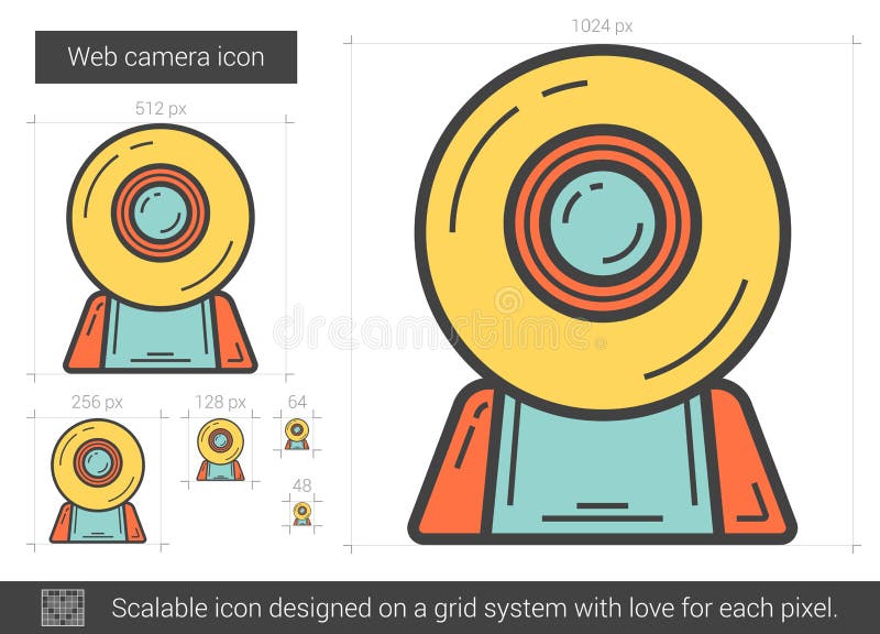Line Drawing Webcam Stock Illustrations – 178 Line Drawing Webcam Stock ...