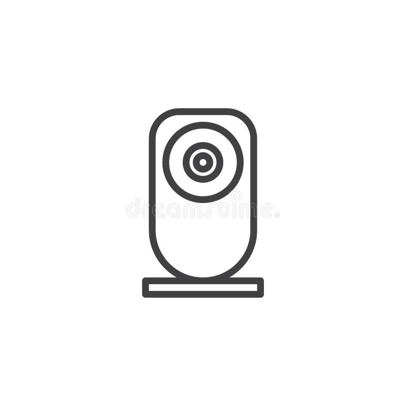 Web camera line icon stock vector. Illustration of camera - 148804636 Web camera line icon stock vector. Illustration of camera - 148804636