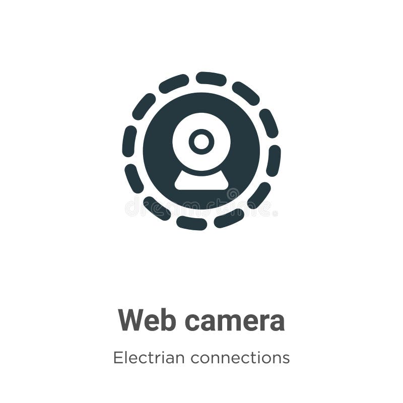 Web Camera Vector Icon on White Background. Flat Vector Web Camera Icon ...