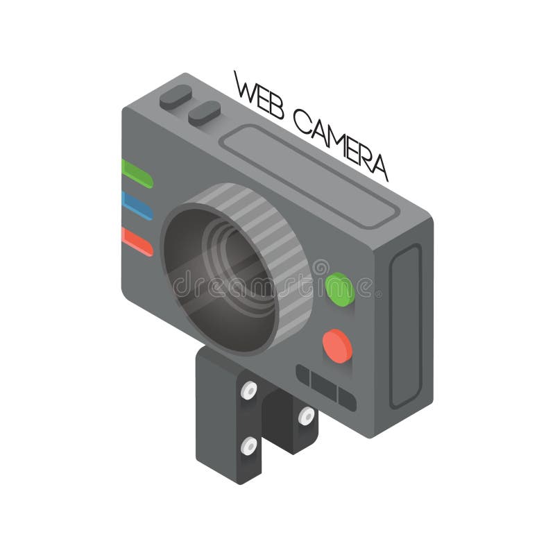 Web Camera. Vector Illustration Decorative Design Stock Vector ...