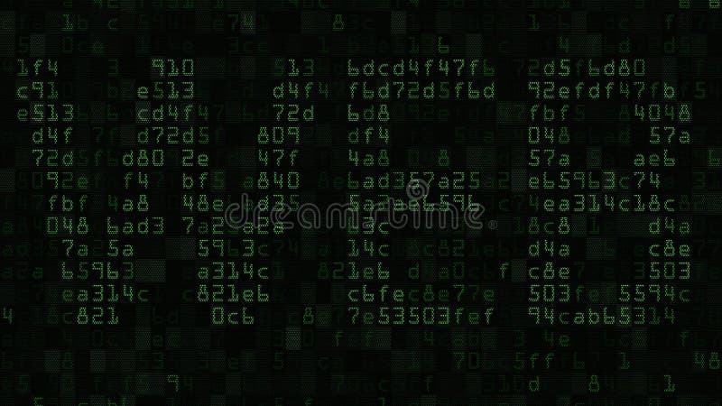 WEB Caption on the Computer Screen Made of Text and Numeric Symbols. 3D Rendering Stock ...