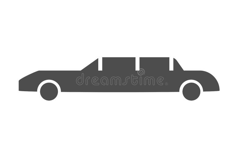 Car Limousine Icon. Isolated Monochrome Vector Stock Illustration ...