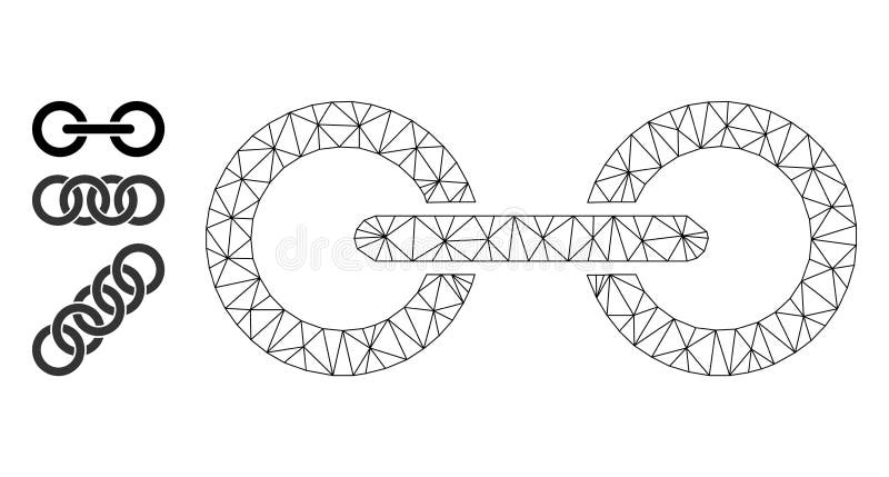 Web Carcass Chain Link Vector Icon and Additional Icons Stock Vector ...