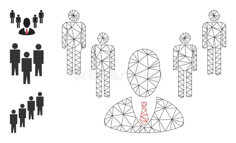 Web Mesh Group Boss Vector Icon and Other Icons Stock Vector ...