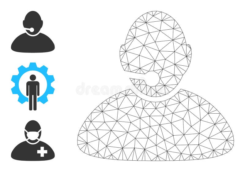 Web Network Operator Vector Icon and Bonus Icons Stock Vector ...
