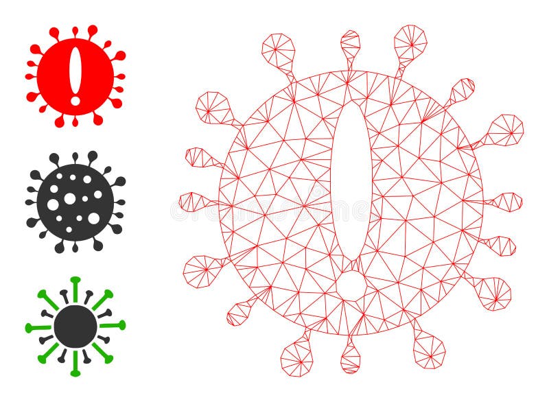 Web Carcass Virus Exclamation Vector Icon and Source Icons Stock Vector ...