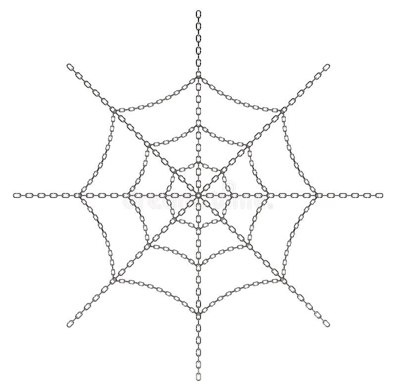 Web chain stock illustration. Illustration of white, safe - 12919451