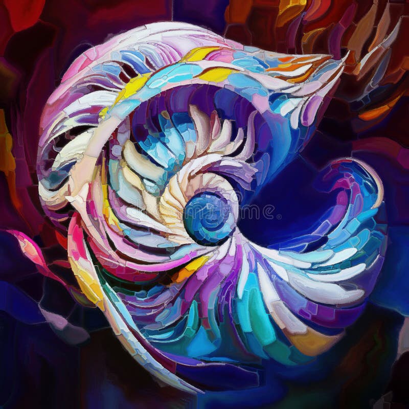 The Web of Chromatic Assemblage Stock Illustration - Illustration of ...