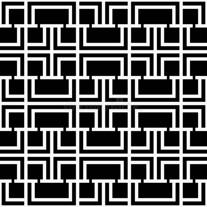 Classic and Sophisticated Black and White Geometric Grid Pattern in ...