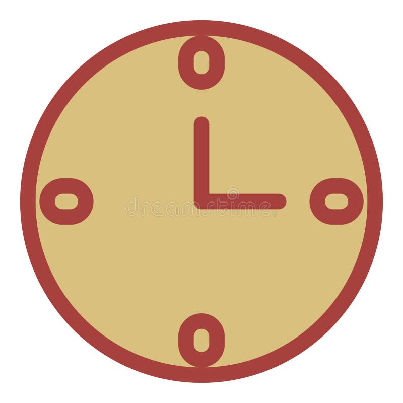 Clock Icon. Color Vector Illustration Isolated Stock Illustration ...