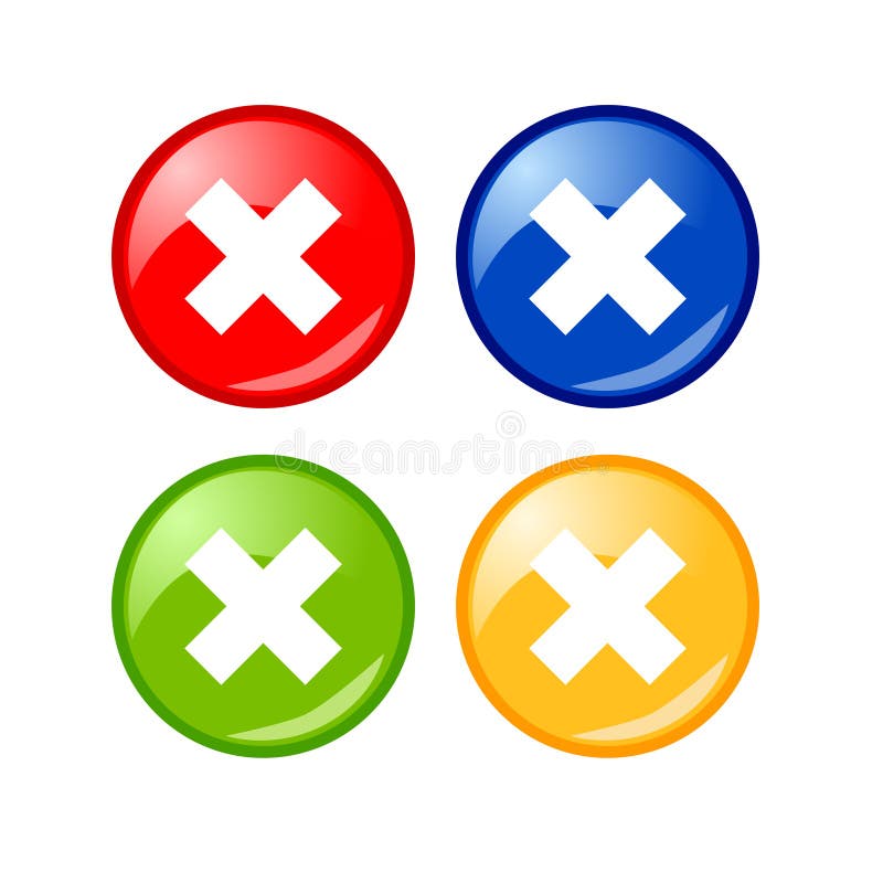 Web Close Window Vector Buttons Stock Vector - Illustration of deleting ...
