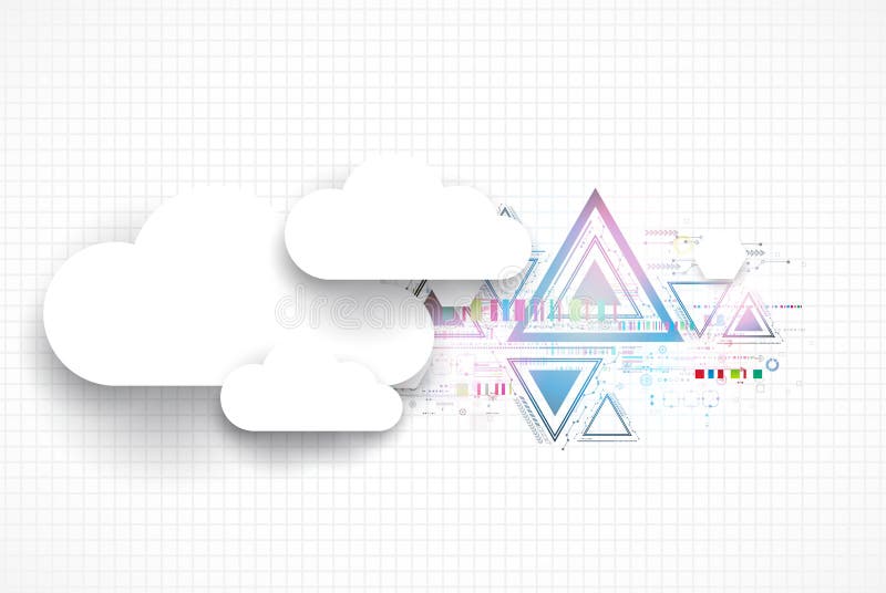 Web cloud banner template. stock vector. Illustration of card - 51234267