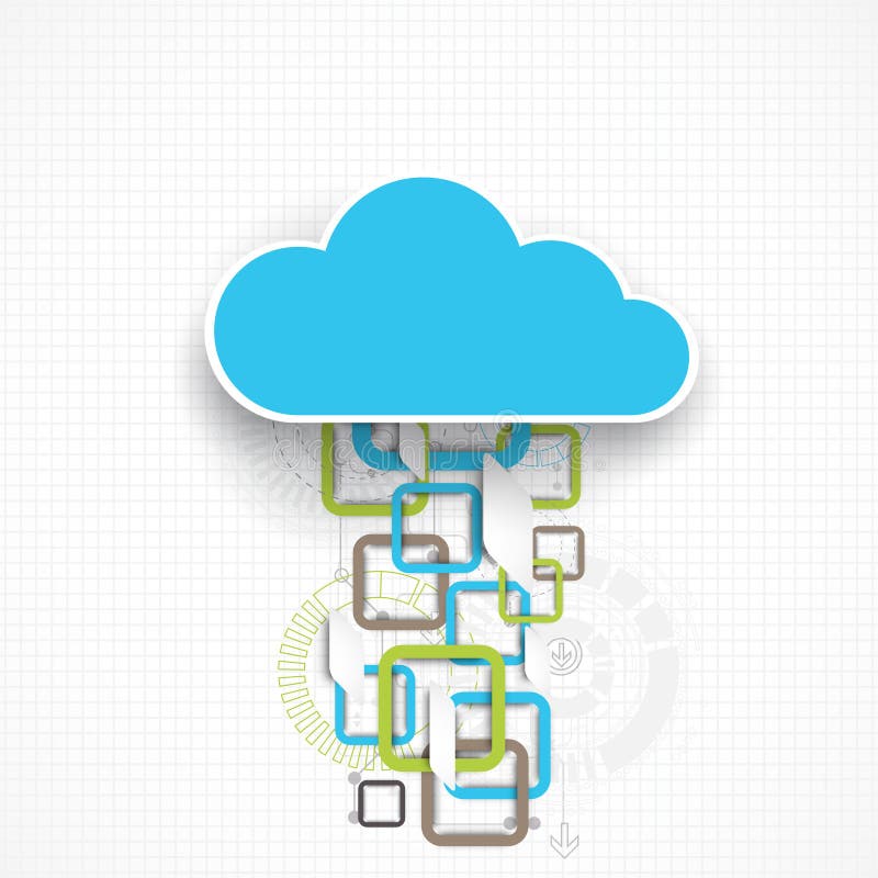 Web cloud banner template. stock vector. Illustration of motion - 51234285