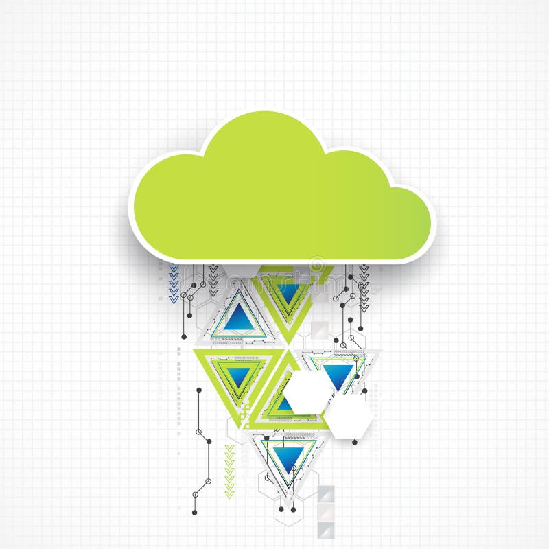 Web cloud banner template. stock vector. Illustration of abstract ...