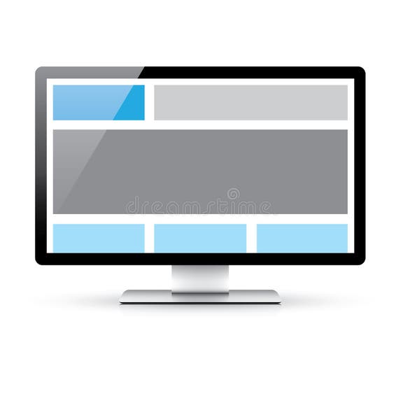 Web Coding Concept - Responsive Html and Css Web D Stock Vector ...