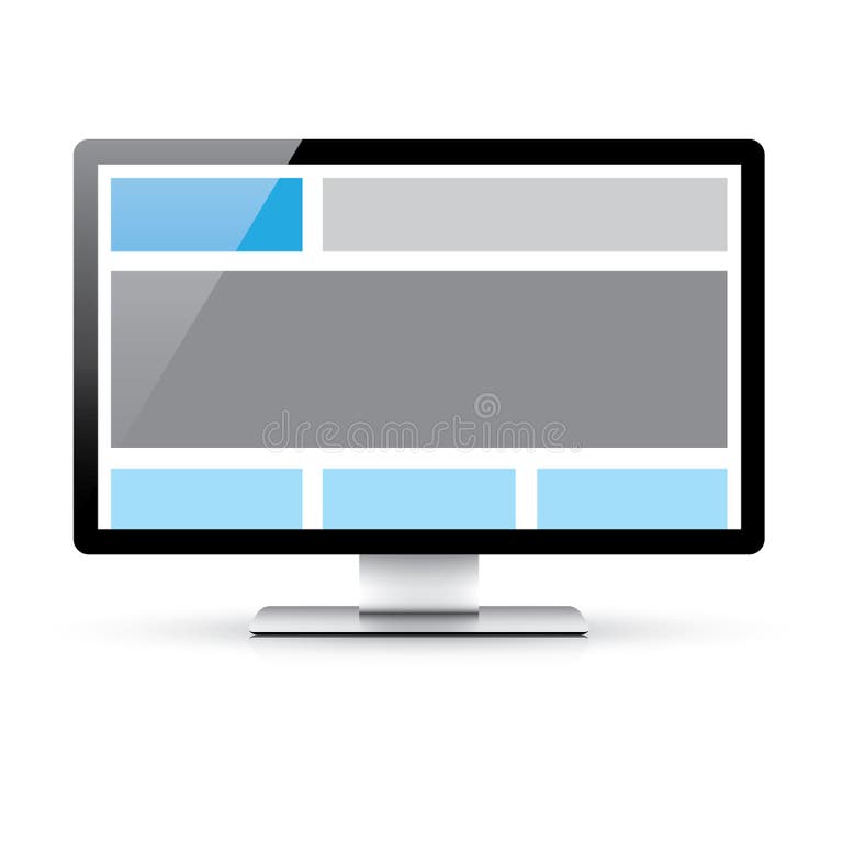Web Coding Concept - Responsive Html and Css Web D Stock Vector ...