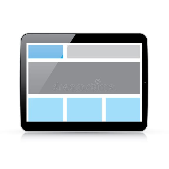 Web Coding Concept - Responsive Html and Css Web D Stock Vector ...