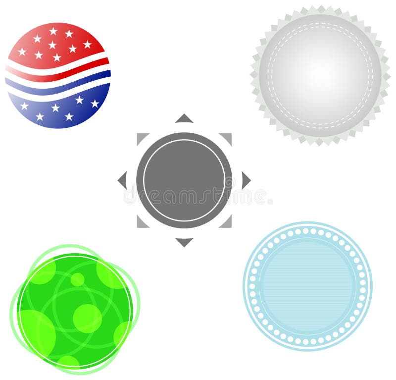 Collection of Circle Vector Icons and Logos Stock Vector - Illustration ...