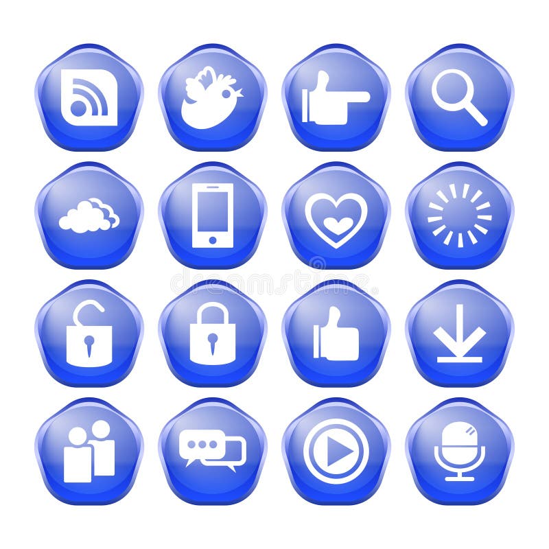 Web, communication icons stock vector. Illustration of computer - 31179756