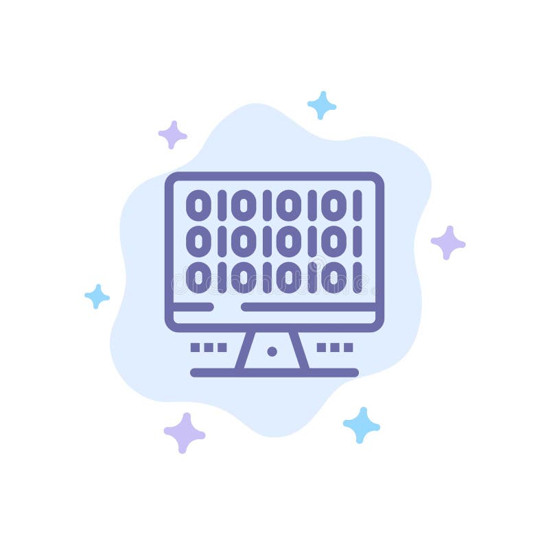 Web, Computer, Computing, Server Blue Icon on Abstract Cloud Background ...