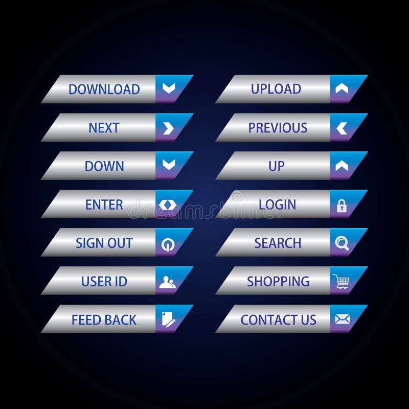 Web Design buttons Theme stock illustration. Illustration of designing - 114951066