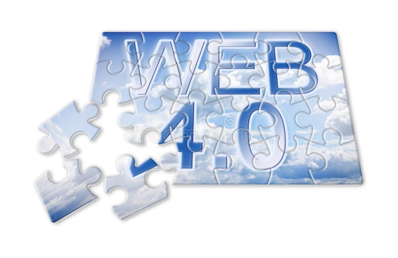 WEB 4.0 - Concept Image in Puzzle Shape Stock Photo - Image of puzzle ...