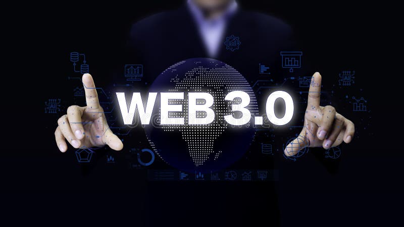 Web3.0 Concept. Man Working Using Web3 Stock Photo - Image of website, web30: 331089730