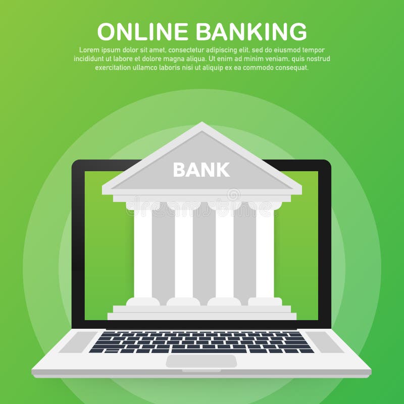 Web Concept for Online Banking. Modern Banner for Internet Banking ...