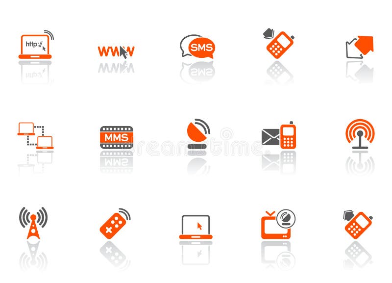 Web and connect icons stock vector. Illustration of icons - 9698827