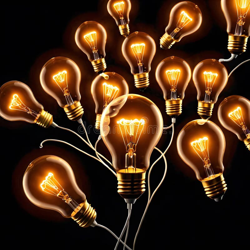 Bright Ideas Networked Innovation Stock Photos - Free & Royalty-Free ...
