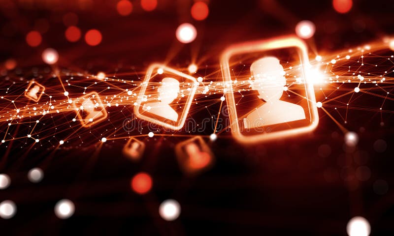 Web Connection and Communication Stock Image - Image of design, social ...