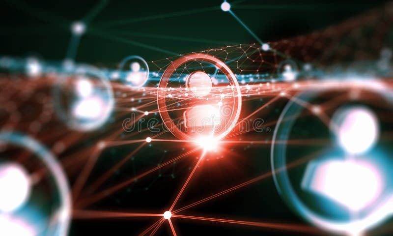 Web Connection And Communication Stock Image - Image of social ...