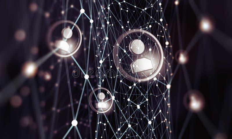 Web Connection and Communication Stock Image - Image of team, global ...